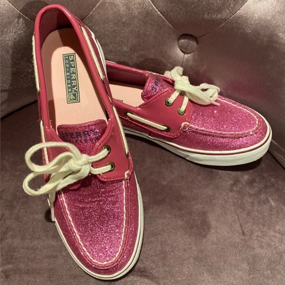 Sperry | Shoes | Sperry Fuchsia Glitter Boat Shoes | Poshmark